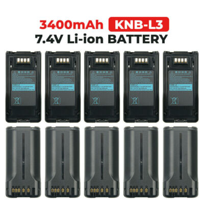 10pcs New KNB-L3 Battery For NX-5000 NX-5200 NX-5300 NX-5400 Radio ...