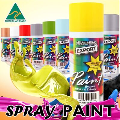 Australian Export Spray Paint Cans 250gm Fast Shipping 34 colours ...