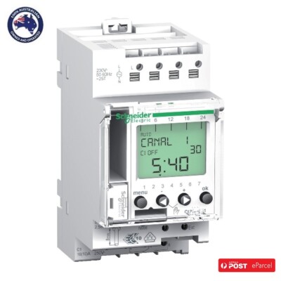 Schneider Electric CCT15551 Digital Timer Time Switch Plus 24H 7D IHP 1 ...