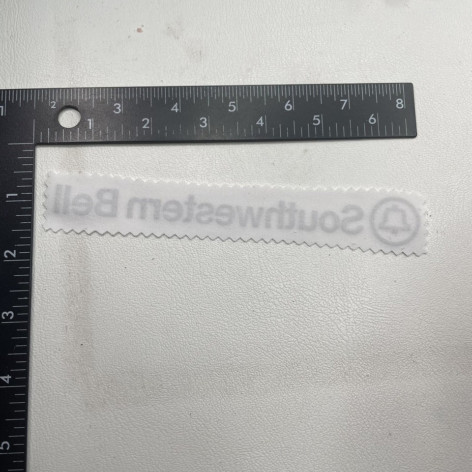 Zig-Zag-Cut-Out Long & Narrow SOUTHWESTERN BELL Phone AdPatch ? Patch-ish 96N5 | eBay