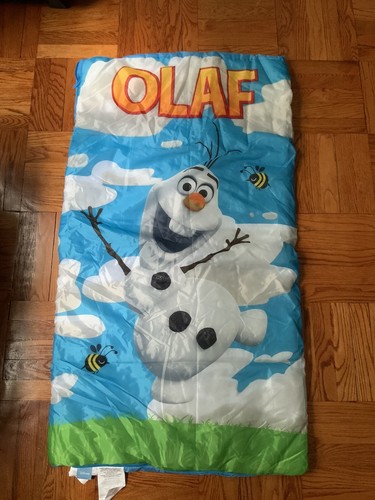 Frozen Olaf Sleeping Slumber Bag Disney w/Drawstring Backpack +Straps ...