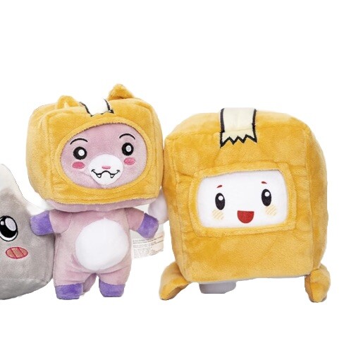 LANKYBOX Series 1 & 3 FOXY & BOXY SET OF 2 Plush Toy Stuffed Animals ...