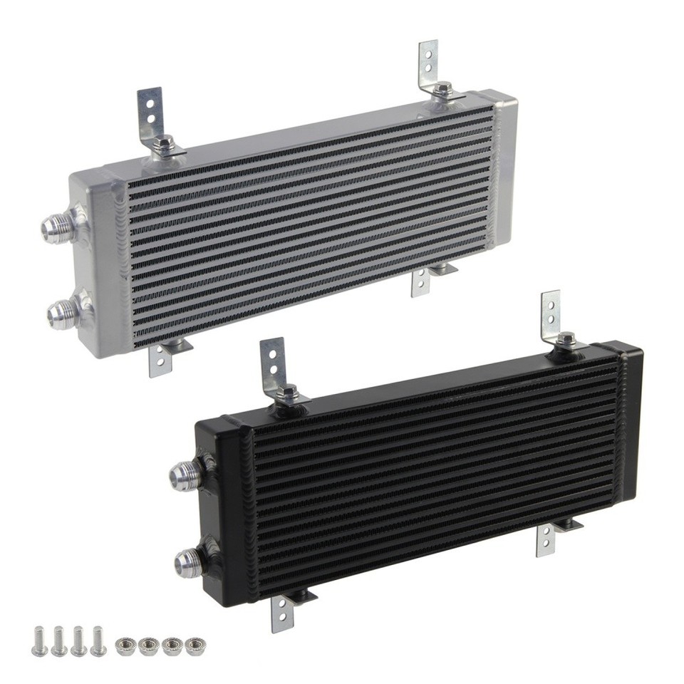 Silver Universal Medium Bar and Plate Dual Pass Oil Cooler Core:14"x5.5 ...
