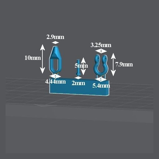 WWII 1/48th (38mm) Type 3 MODEL TOW SET on a SPRUE- with CABLE- COMES ...