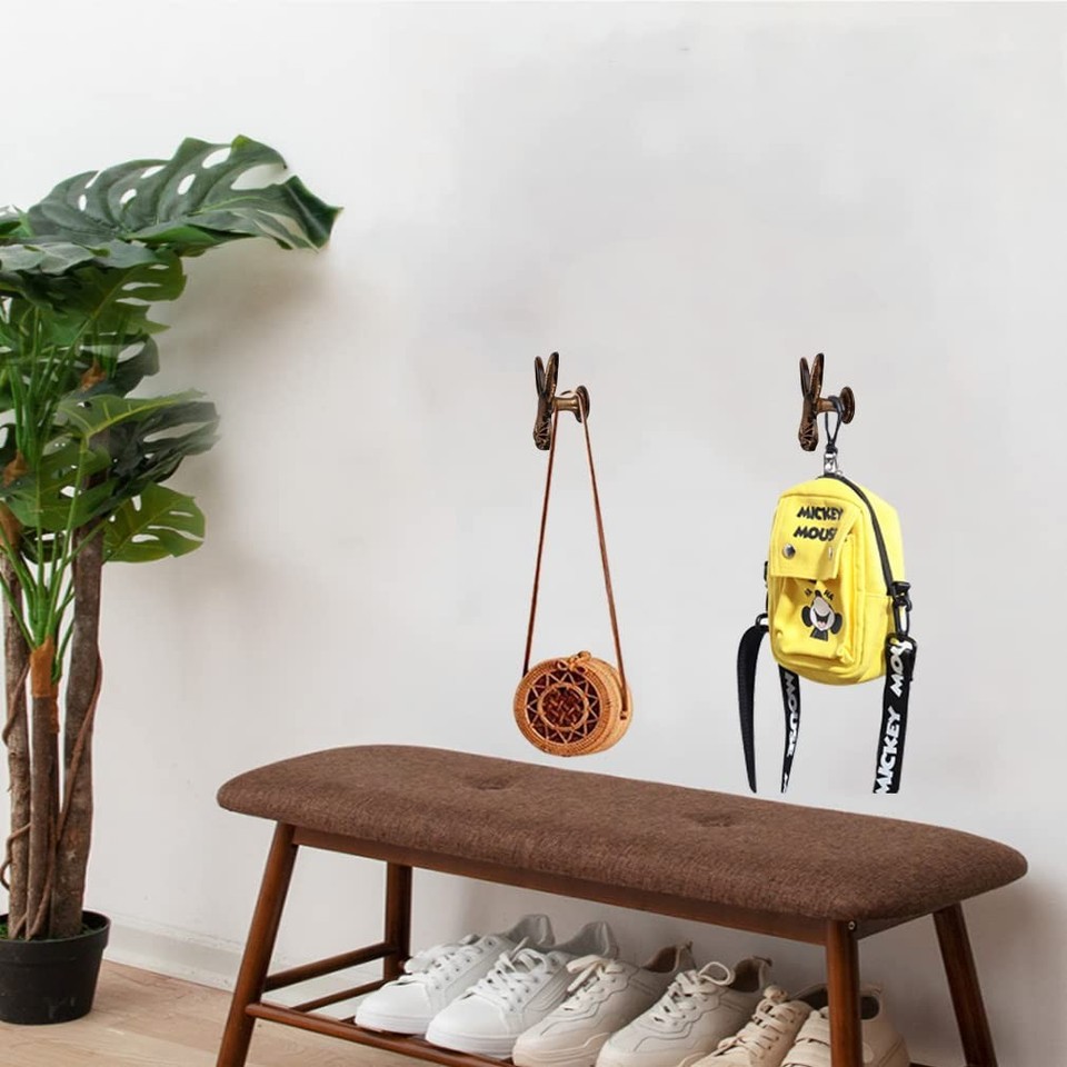 Rabbit Coat Hooks, Decorative Wall Hooks Rack Hangers for Hanging Hats ...