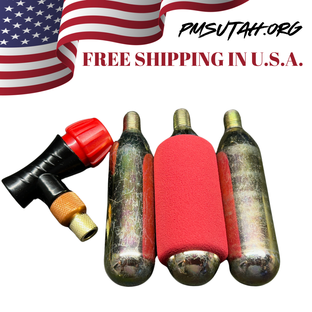 Motorcycle Dirt Bike Trail Tire Repair CO2 Cartridge Inflation Enduro ...