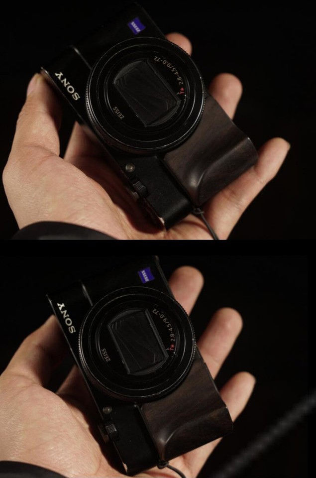 Wood Camera Shutter Release Button and Handgrip Kit For Sony RX100 M M7 ...