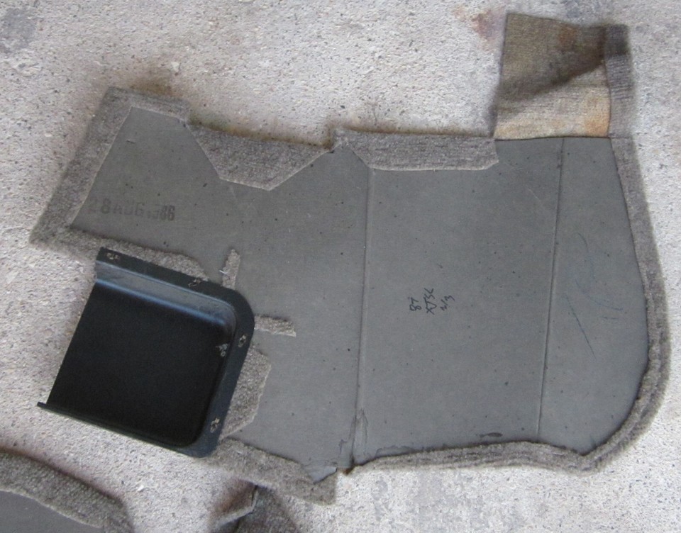 1987 Jaguar XJS XJSC Trunk Boot Carpet Cover Lot 3 Pcs Used Pre ...