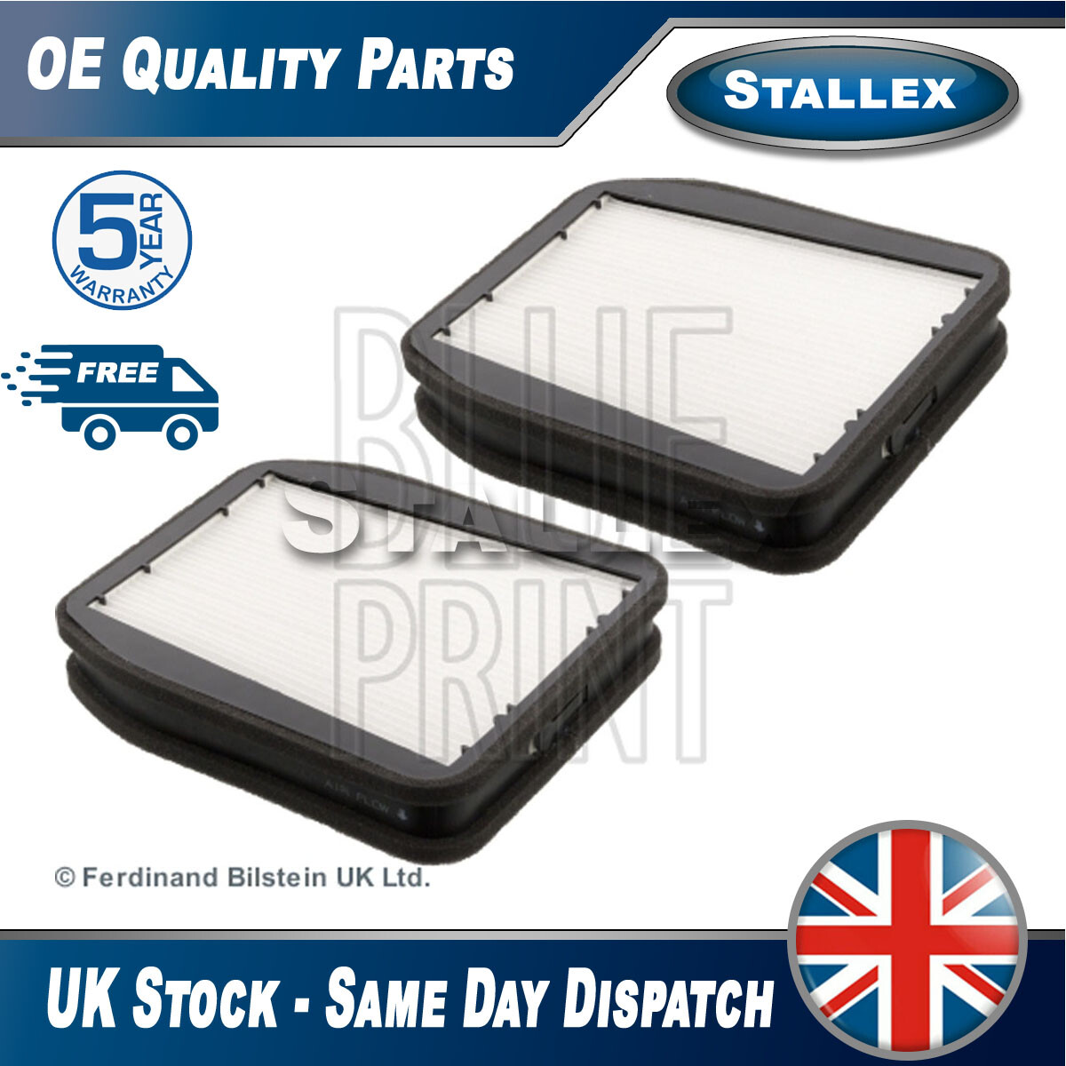 Fits Mercedes E-Class 2002-2008 Cabin Filter Set Stallex A2118301218 ...