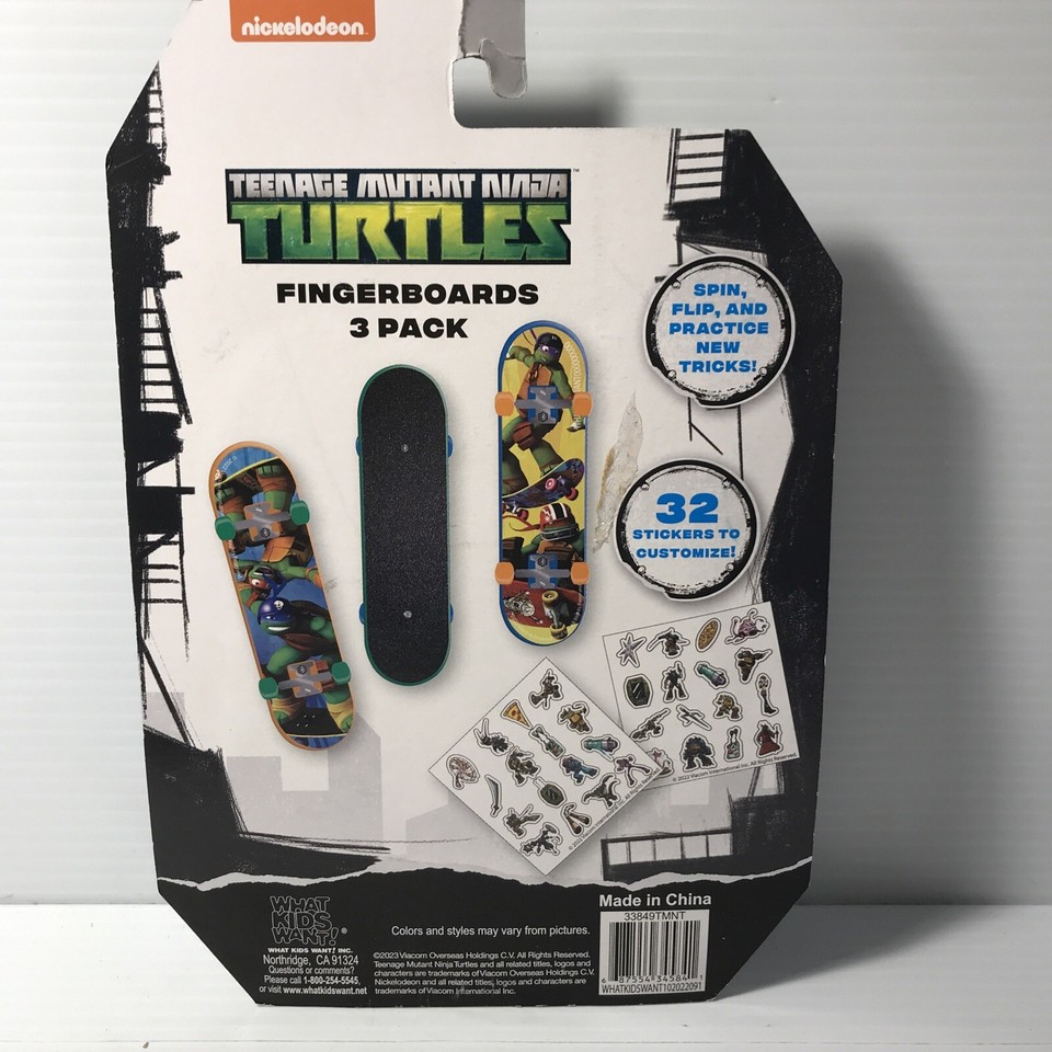 Teenage Mutant Ninja Turtle Movie 3 Tech Deck Finger Skateboard 32 ...