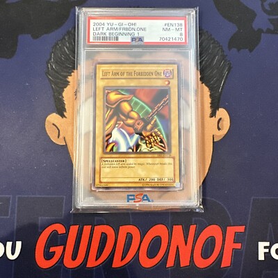 PSA 8 NEAR MINT 2004 YU-GI-Oh! DB1 LEFT ARM OF FORBIDDEN ONE EN138 ...
