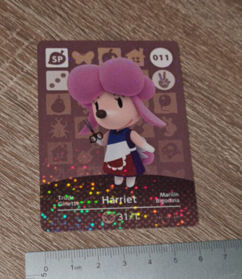 Original Amiibo Karte Harriet Nr. 011 EU | Animal Crossing Hund Pudel ...