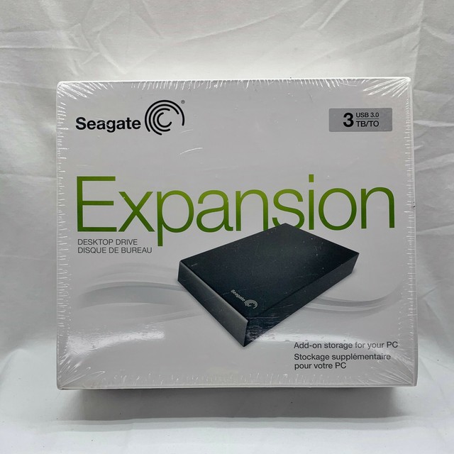 Seagate STBV3000100/SRD00F2 Expansion 3TB Desktop External Hard Drive ...