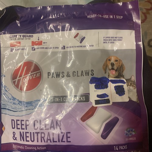NEW Hoover Paws & Claws Deep Clean & Neutralize Carpet Cleaning 3 in 1 ...
