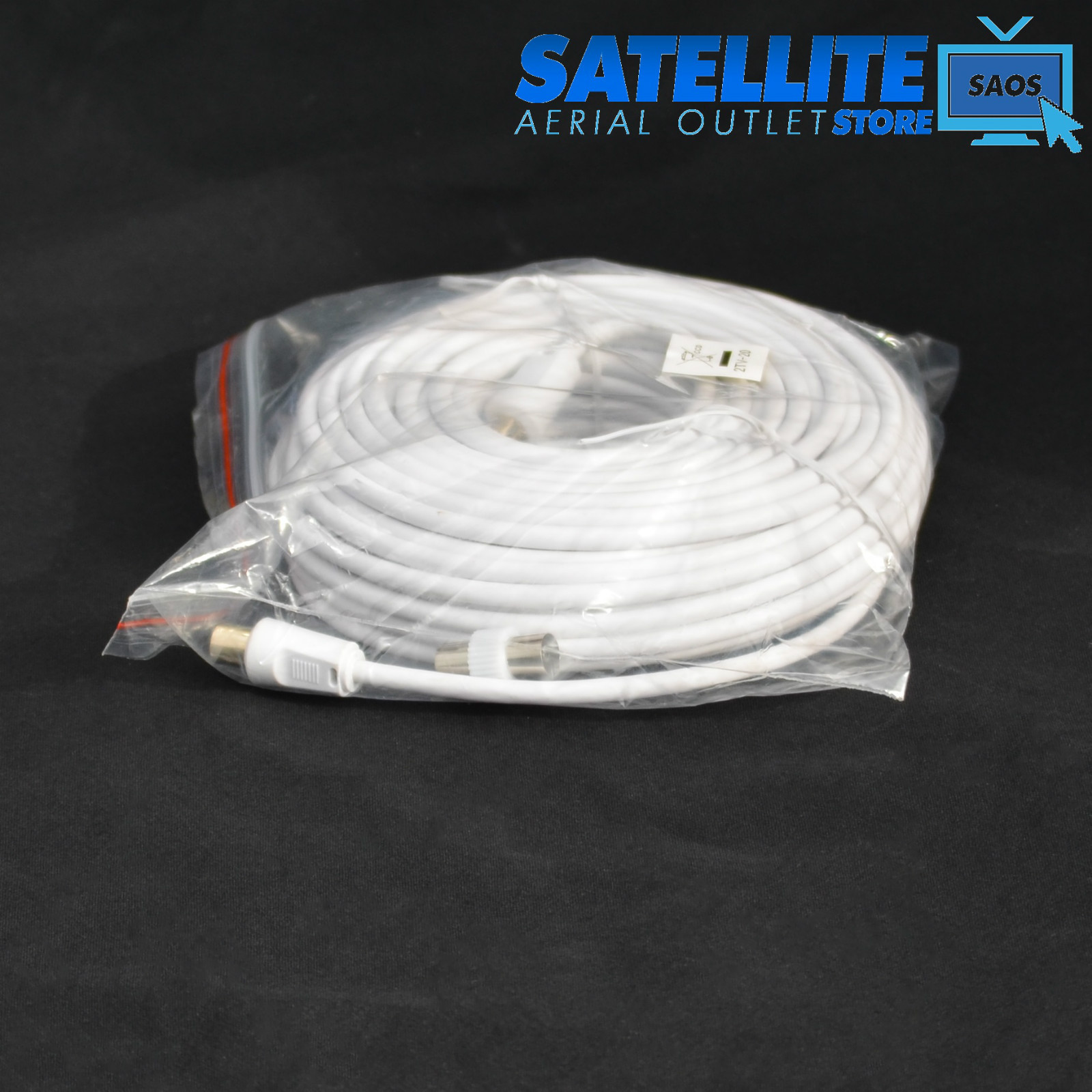 15M Metre Male to Male RF TV Aerial Lead Cable Coaxial For Digital Coax ...