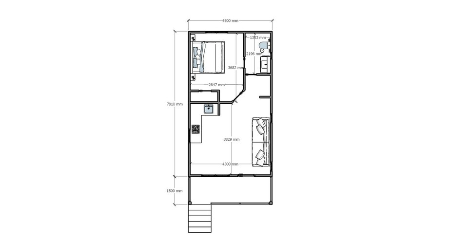Custom Tiny House Plan 3D images DWG CAD File And PDF For Blueprint ...