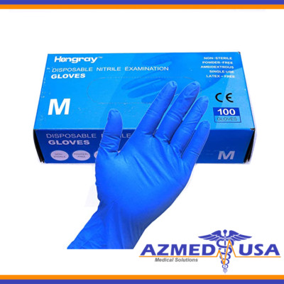 Hongray Disposable Nitrile Examination Gloves - Medium Size - 1000 ...