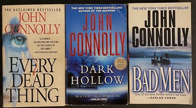 3 John Connolly Books- Bad Men, Dark Hollow, and Every Dead Thing | eBay
