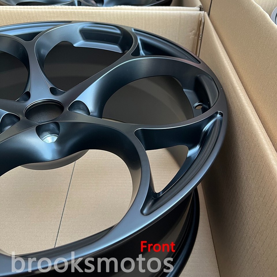 FOR ALFA ROMEO STELVIO QV 21" SATIN BLACK FULL FORGED WHEELS RIMS 21X9 ...