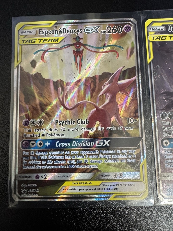 Umbreon & Darkrai GX Card SM241 and Espeon & Deoxys GX Card SM240 ⚡️💎 ...