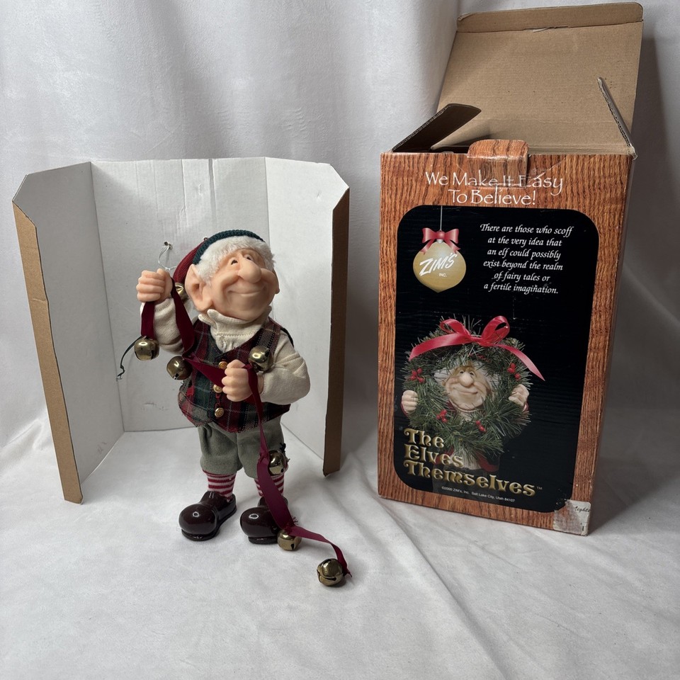 Zim’s The Elves Themselves: Clifford The Elf - Figurine Holding Sleigh ...