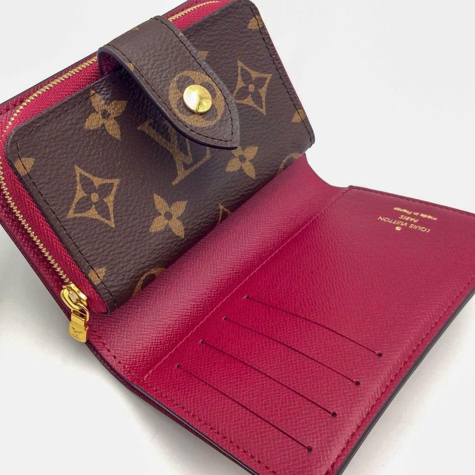 IC Chip Louis Vuitton Monogram Bifold Wallet Juliet Fuchsia | eBay