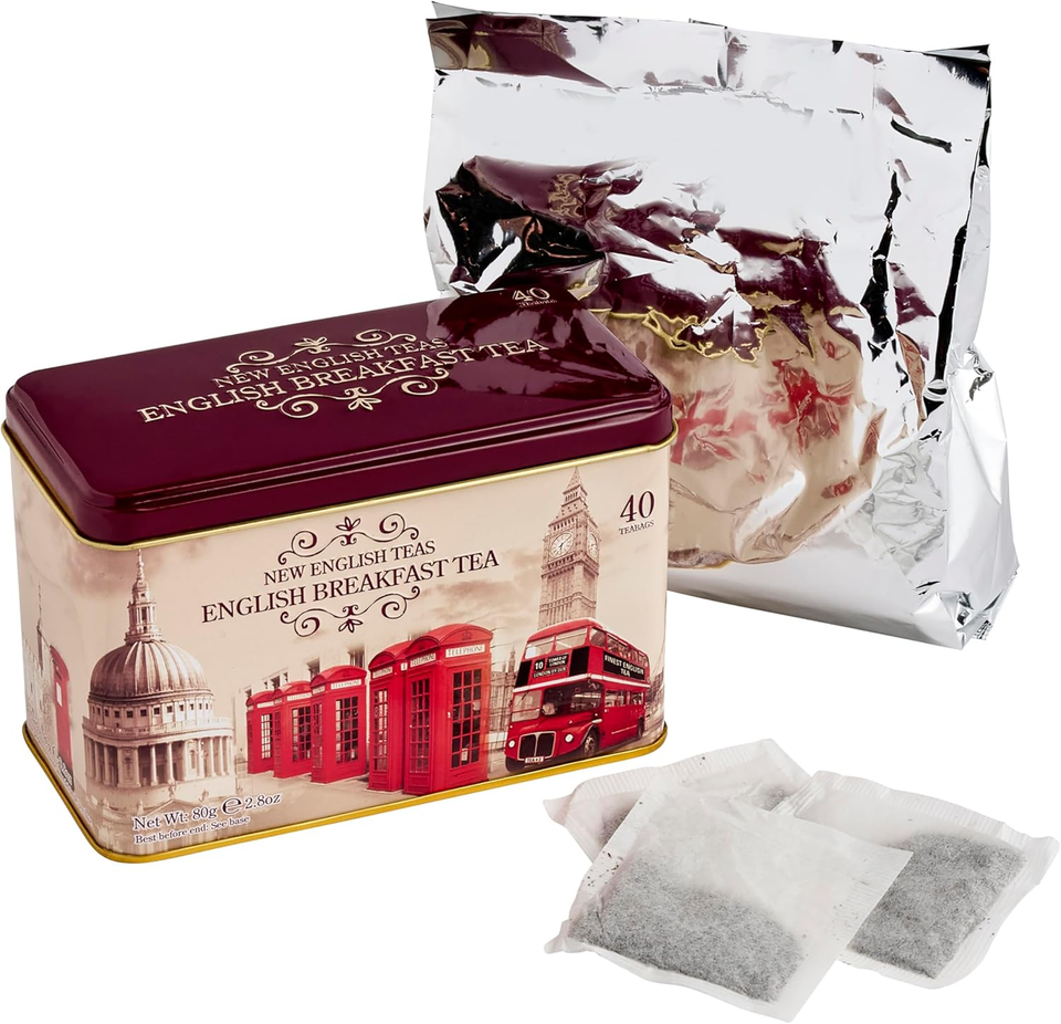 Vintage London Tea Tin with 40 English Breakfast Teabags | eBay UK