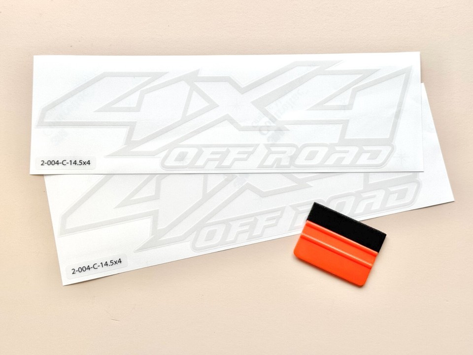 4x4 Off-Road Four Wheel Drive Decal Stickers Size 14.5 x 4 inch (Set of ...