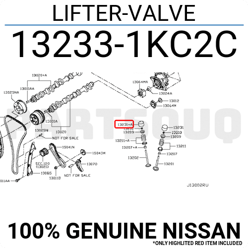 132331KC2C Genuine Nissan LIFTER-VALVE 13233-1KC2C | eBay