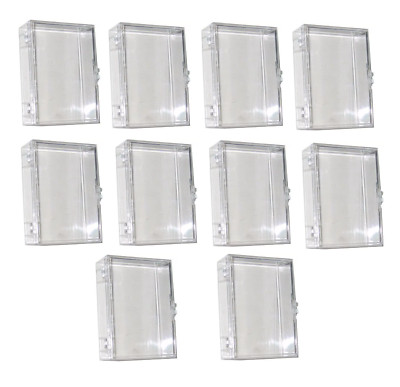 (10 Box Lot) Ultra Pro 50-Card Hinged Plastic Boxes - Holders For ...