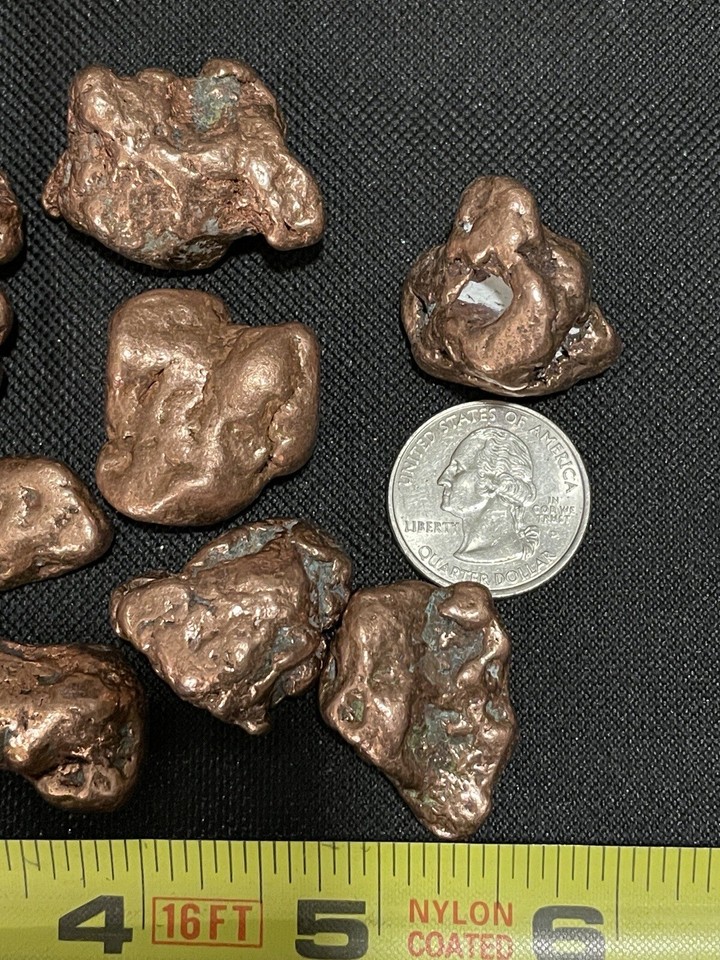 1 Pound of 1” Tumbled Copper Nuggets Natural Michigan Native Ore Pure ...