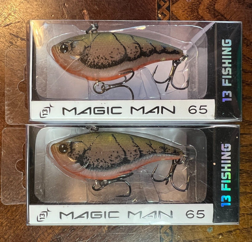 2 x 13 Fishing Magic Man 65 E-PVSP12-DG "Day Old Guac" Lipless ...