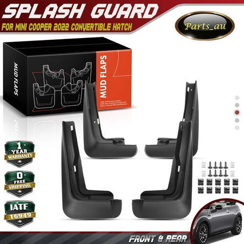 4x Splash Guard Mud Flaps Mudguard for Mini Cooper 2022 Convertible ...