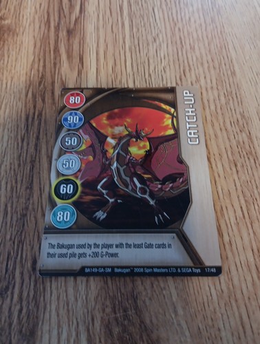 Catch-Up - Bakugan Battle Brawlers Card BA149 2008 17/48 SEGA TOYS SPIN ...