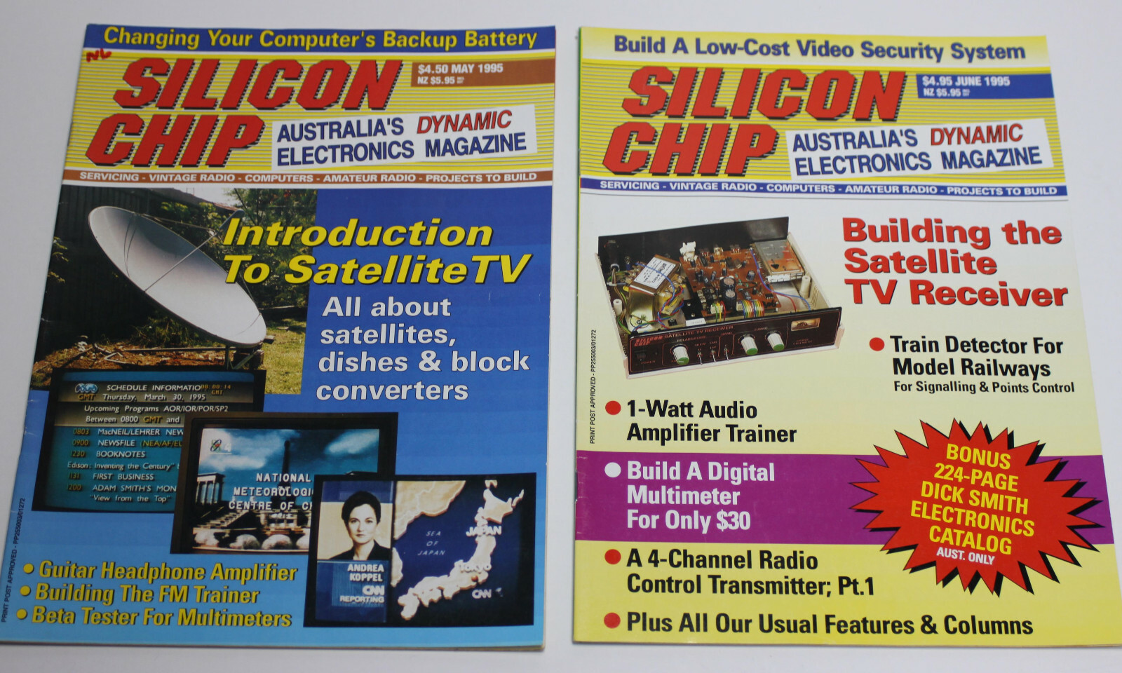 Silicon Chip Electronics Magazines (January to December 1995 - 12 ...