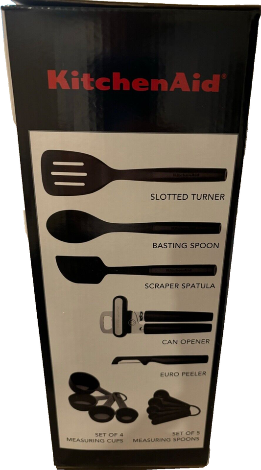 KitchenAid Black Tool and Gadget Cooking 14-Piece Set Brand New In Box ...