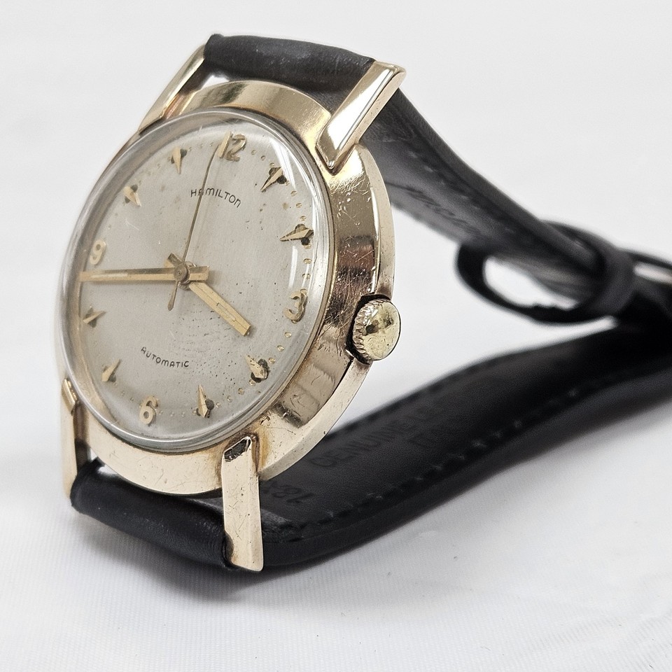 Vintage HAMILTON Automatic Cal. 661 Men's 10k GF 1950's Watch 10k Gold ...
