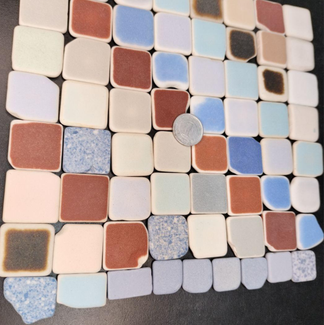 Genuine Surf Tumbled sea glass from japan pottery Tile mix color | eBay