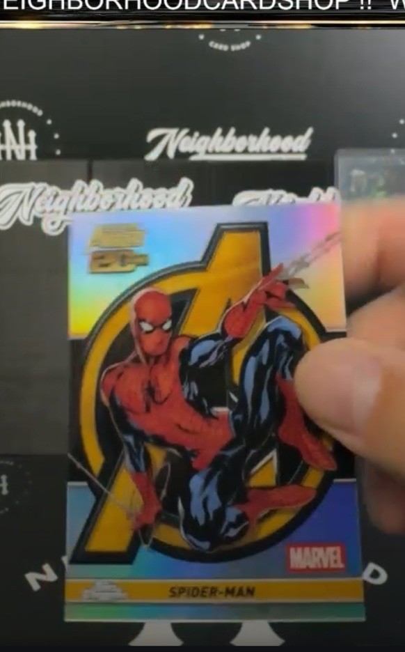 2025 Topps Chrome Marvel Spider-Man Blue Refractor /199 | eBay