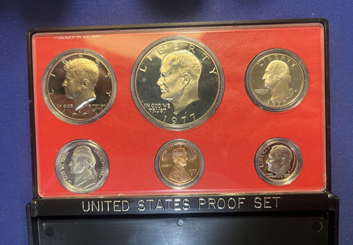1977 S PROOF Set in Original Box US Mint (6 Coin Set) IKE DCAM CAM | eBay
