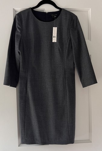 NWT Theory Rikala R Blue Sheath Dress Size 4 | eBay