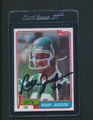 1981 Topps #363 Bobby Jackson Jets Signed Auto *B840 | eBay