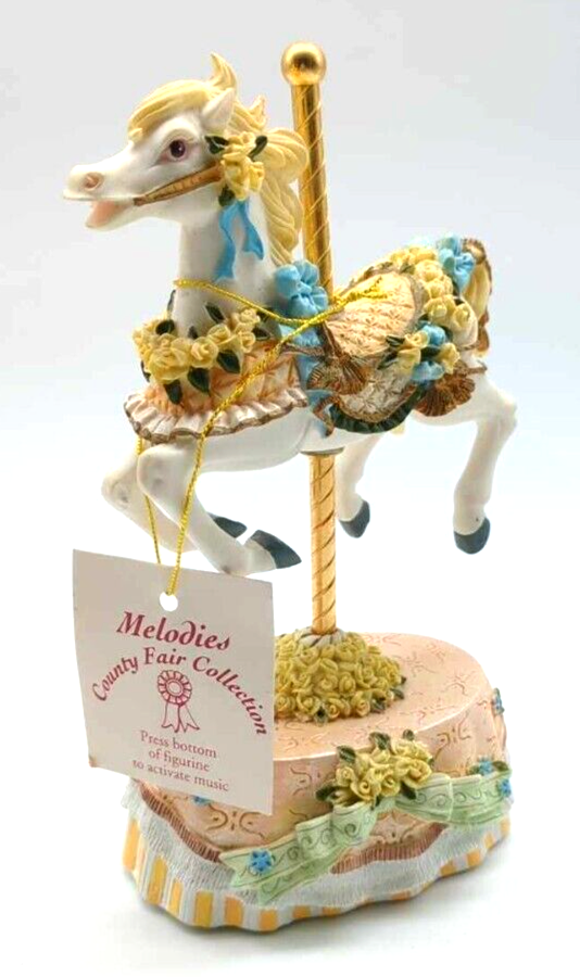 Melodies County Fair Collection "Love Me Tender" Carousel Horse With ...