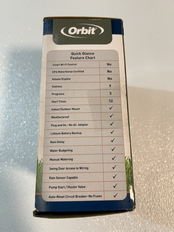 Orbit 9-Station Easy Set Indoor/Outdoor Sprinkler Irrigation Timer ...