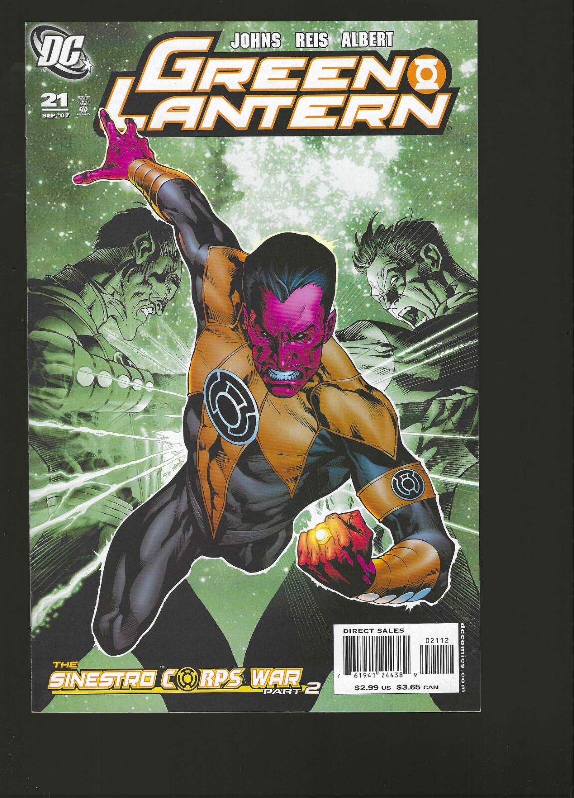 Green Lantern Corps #21 Sept 2007 Sinestro Corps War Part 2 NM-M | eBay