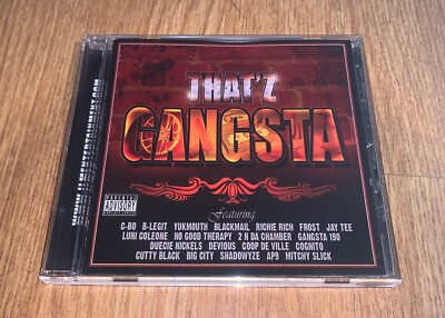 That'z Gangsta Bay Area Compilation CD Yukmouth C-BO Mitchy Slick Mack ...