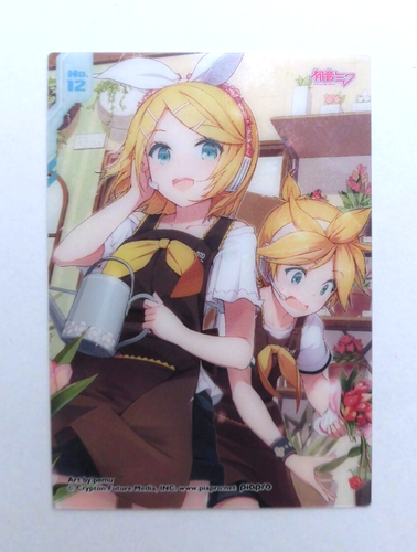 Hatsune Miku Plastic card Kagamine Rin Len 12 | eBay