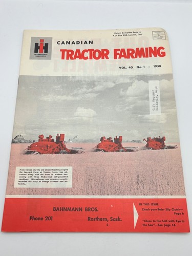 Vintage IH Canadian Tractor Farming Magazine International Harvester ...