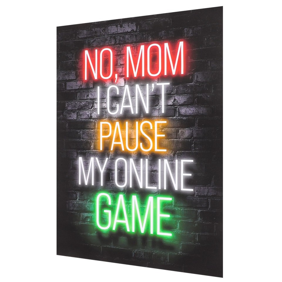 Video Gamer Room Decor Gaming Wall Art Neon Gaming Room Decor Game Room ...