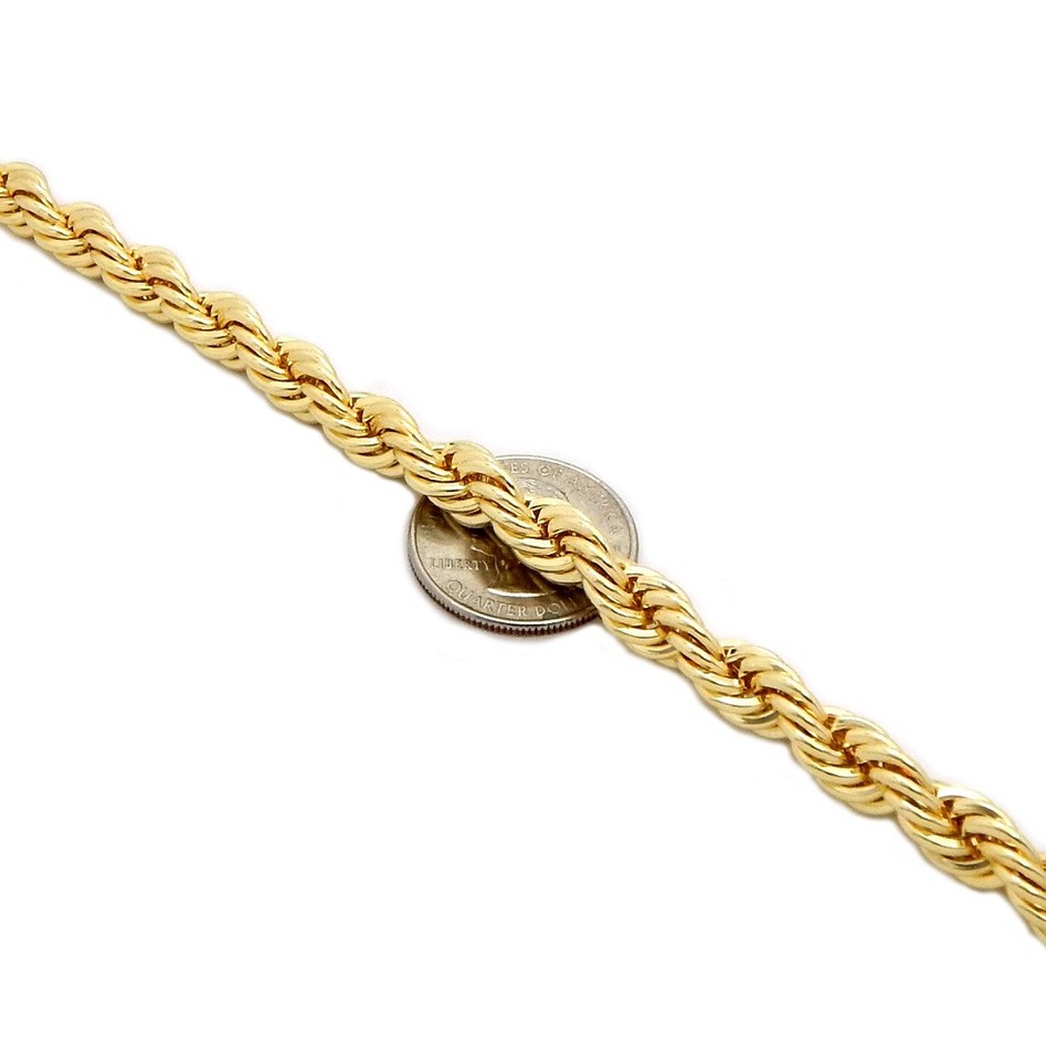 Men's Rope Chain 8mm Hip Hop RUN DMC Necklace 20" 22" 24" 26" 30" inch ...